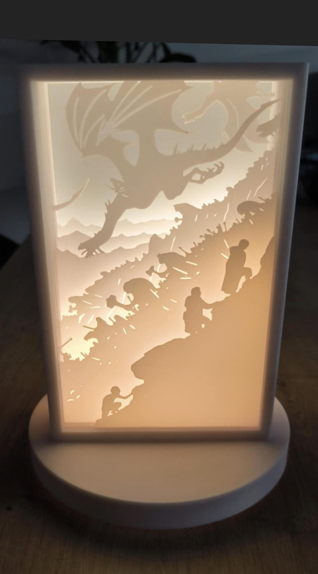Lord of the Rings Light Box – 3D Printed Shadow Box Lamp | LOTR Night ...
