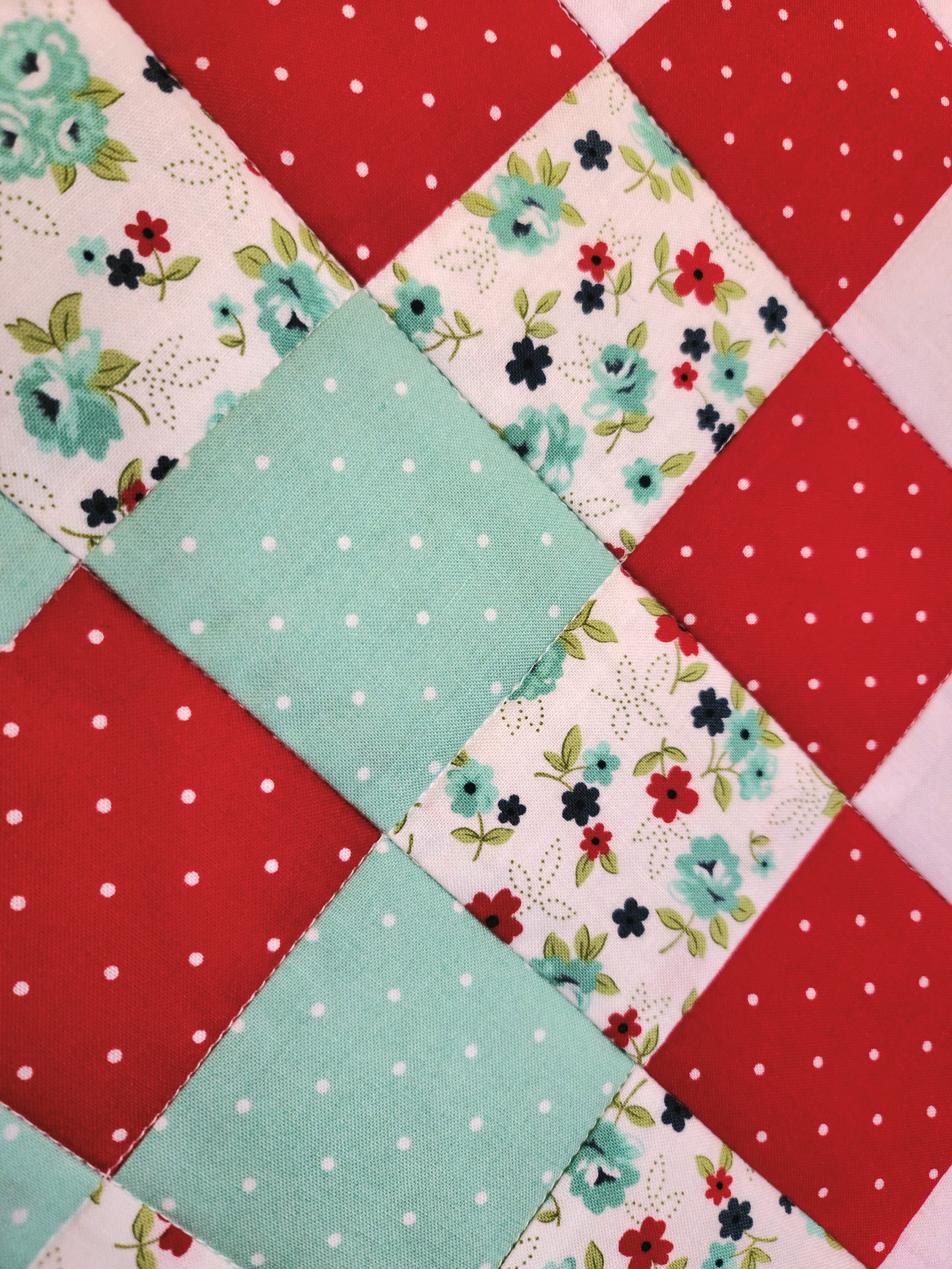 Great Granny Square Quilted Table Mat/table Runner Two Blocks - Etsy