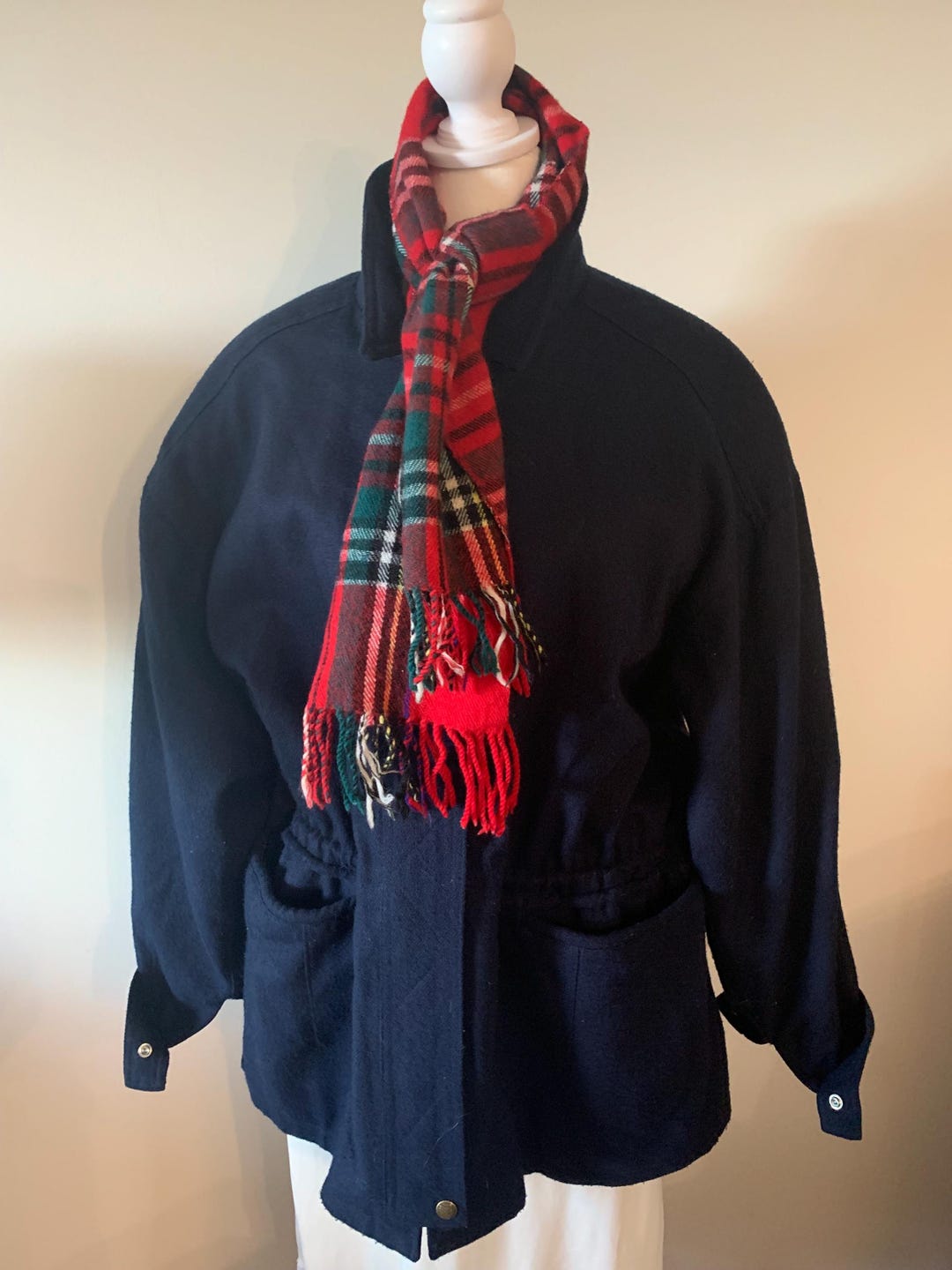 Vintage Parka in Navy Wool by Williwear Sport by Designer Willi Smith ...