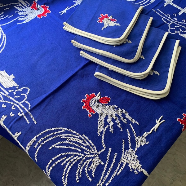 Rooster Tablecloth - Etsy