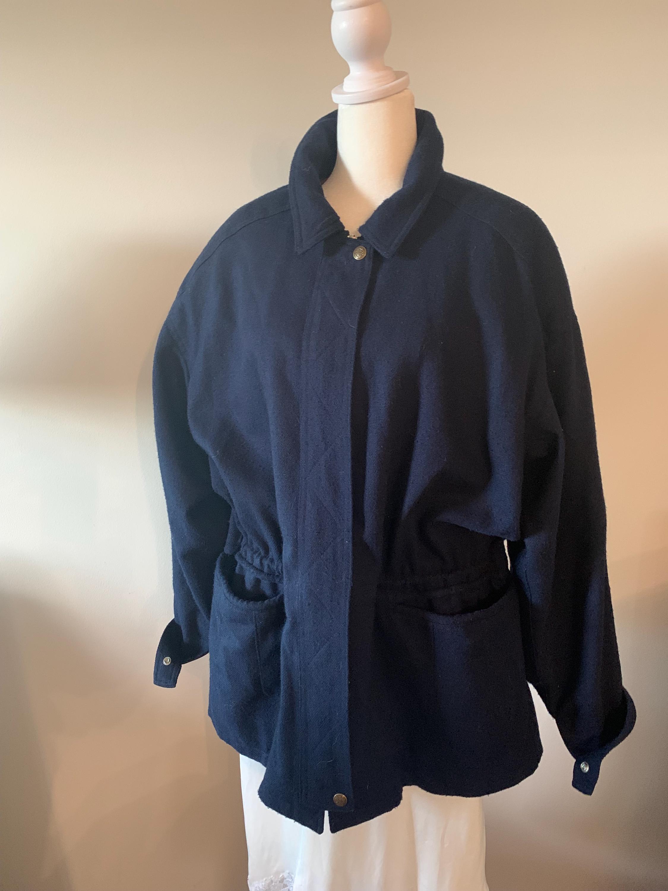 Vintage Parka in Navy Wool by Williwear Sport by Designer Willi Smith ...