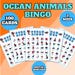 Ocean Animals Bingo Game – Printable Kids Activity – Educational Sea ...