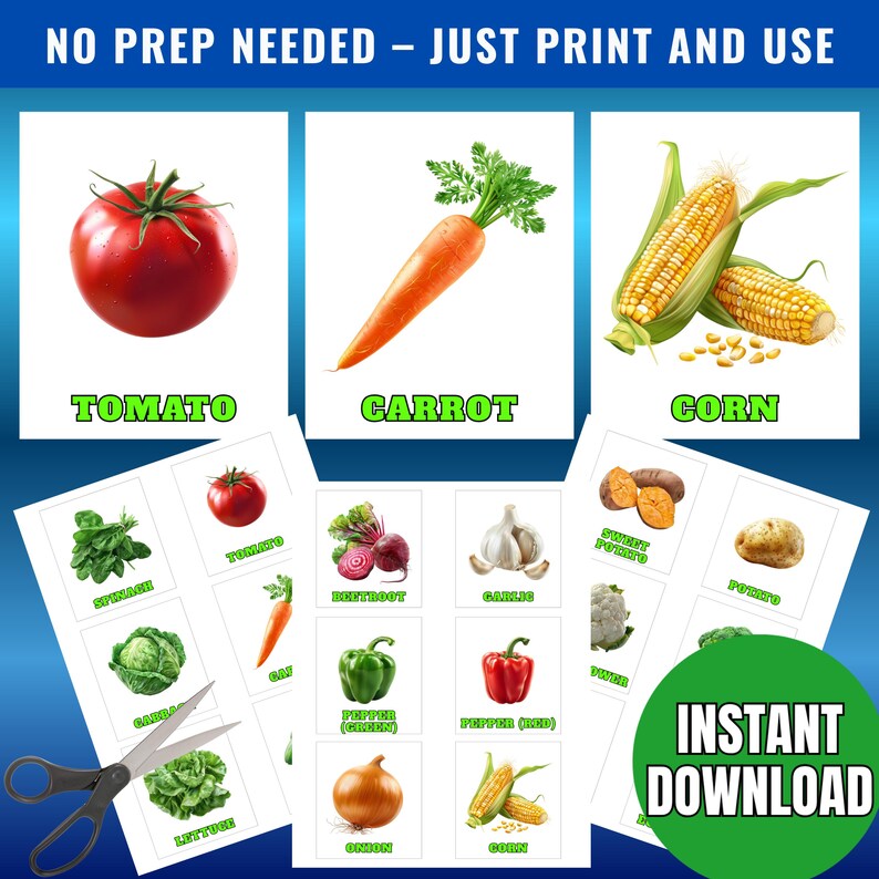 Vegetables Bingo Game – Printable Kids Activity – Learn Vegetables With ...
