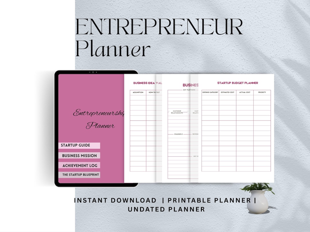 Entrepreneur Planner | Startup Strategy Guide | Business Model Builder ...