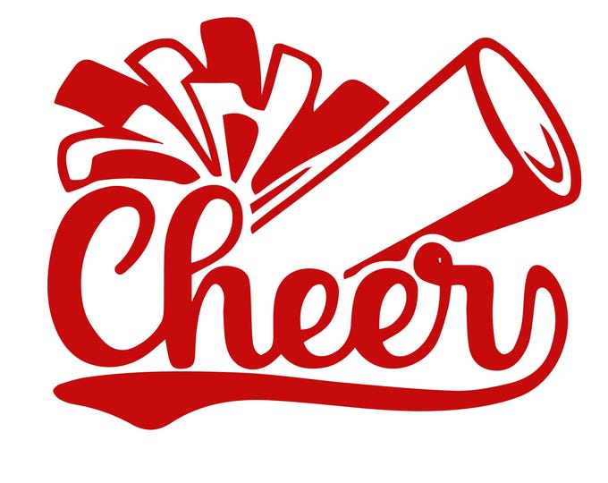 Cheer Team Svg Png, Cheerleader Template, Cheer Cut File Svg With Font ...