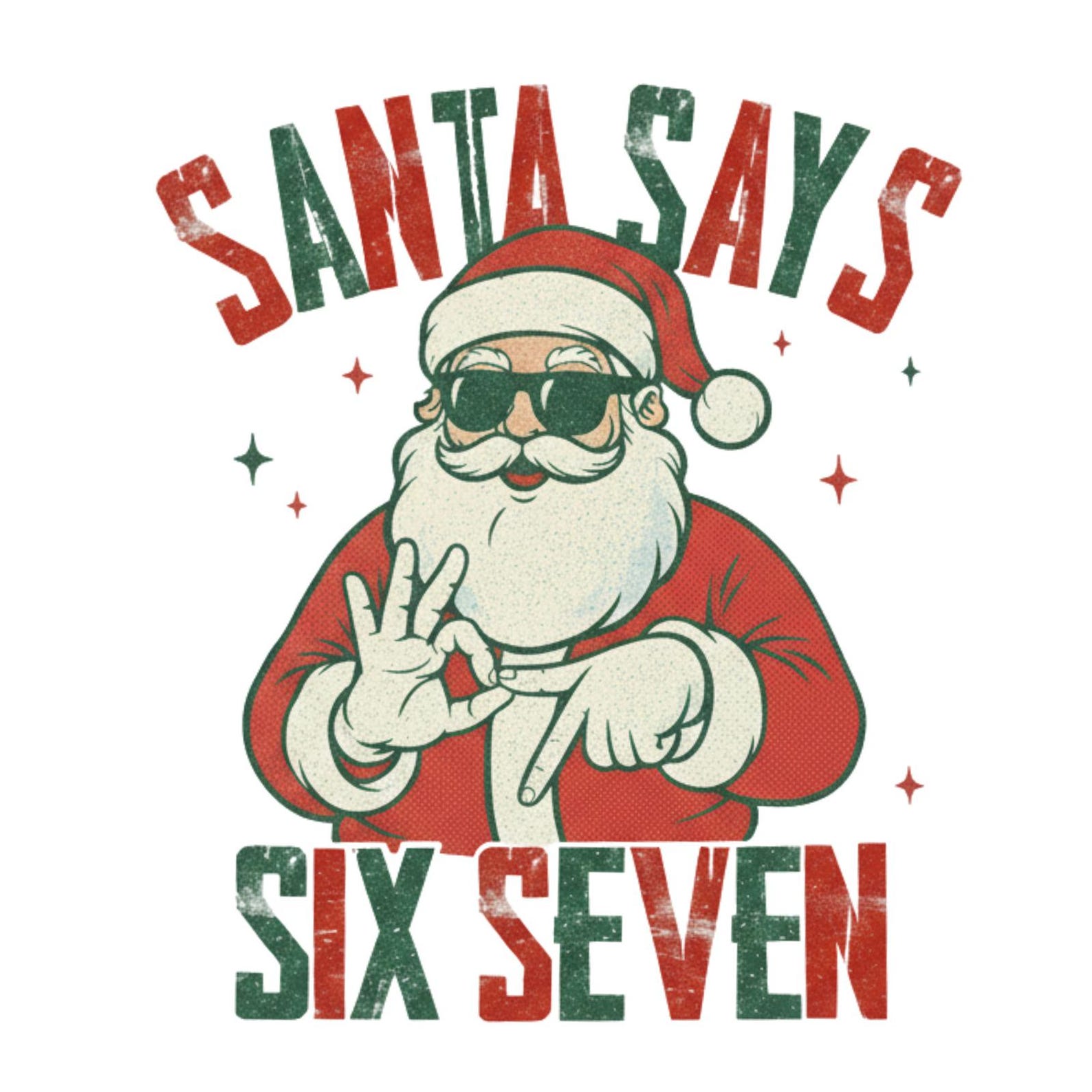 Santa 67 SVG PNG Christmas Funny Six Seven Meme Viral Quote Gen Z ...