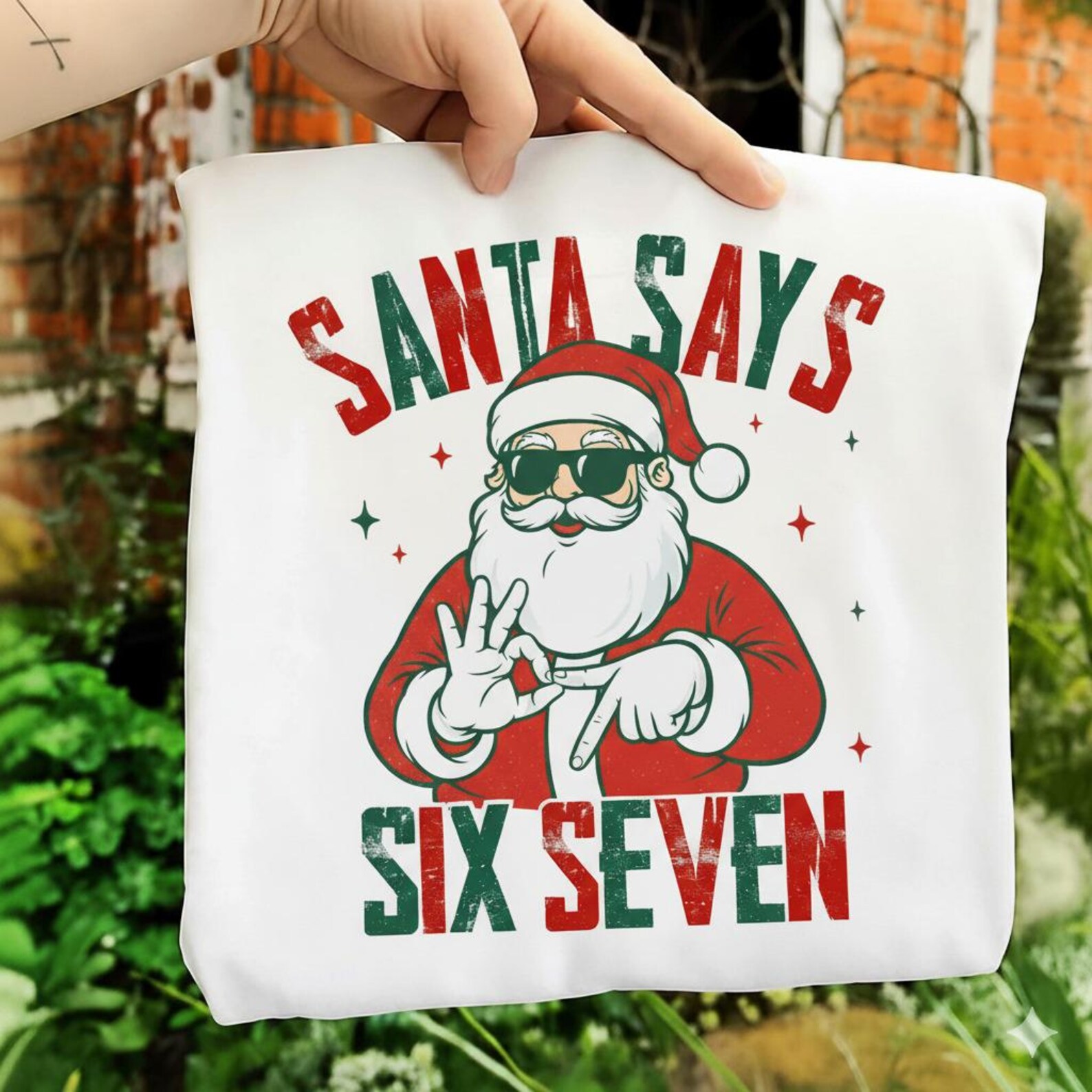 Santa 67 SVG PNG Christmas Funny Six Seven Meme Viral Quote Gen Z ...