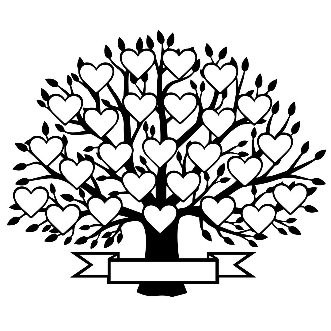 Family Tree Svg,family Tree Png,family Tree,cricut,silhouette,,keepsake ...