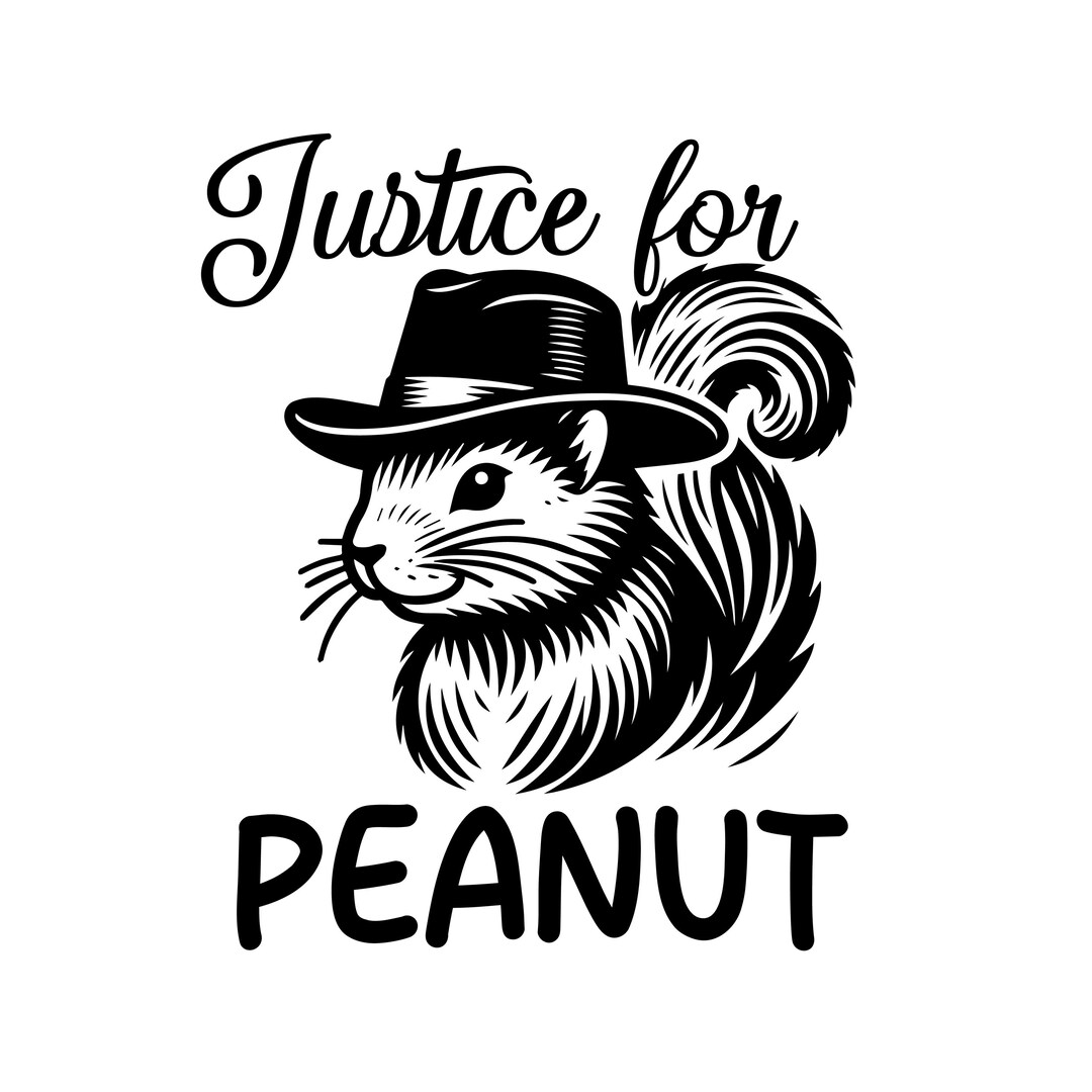 Justice for Peanut Svg Png, Peanut the Squirrel SVG Png, Justice for ...