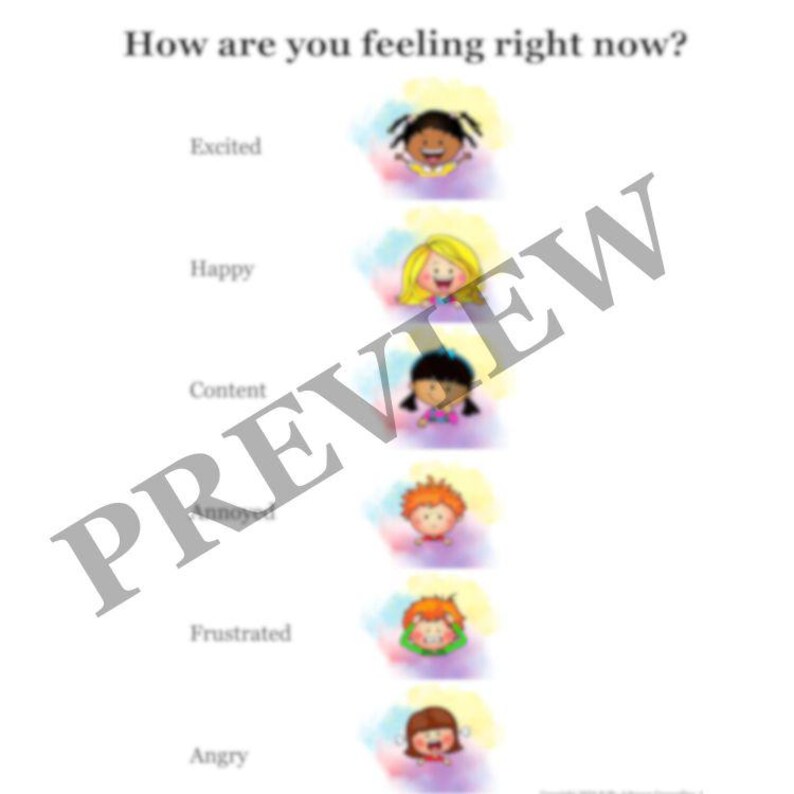 Children’s Intensity of Emotions Chart and Writing Prompts for Mental ...