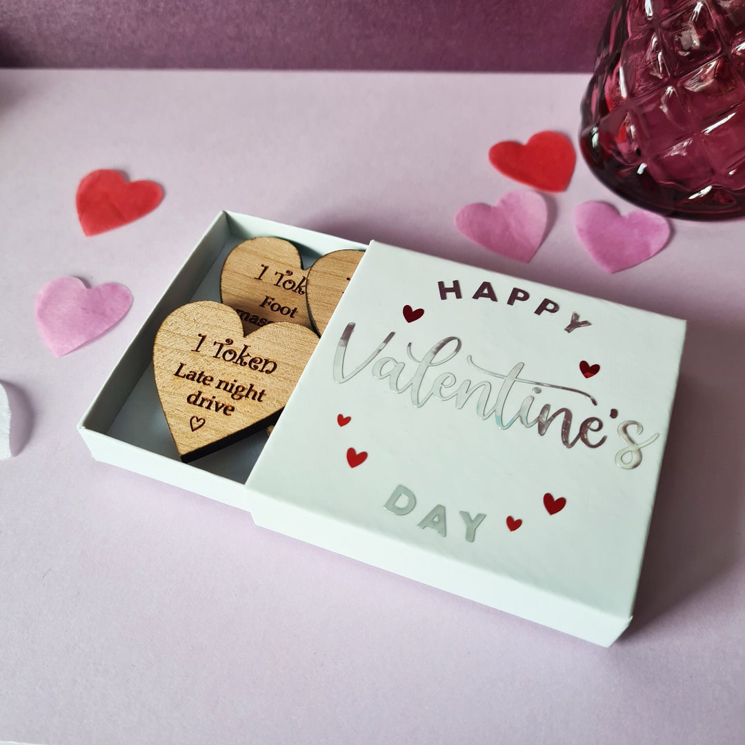 Personalised Love Tokens, Date Night Tokens, Valentines Day Gift for ...