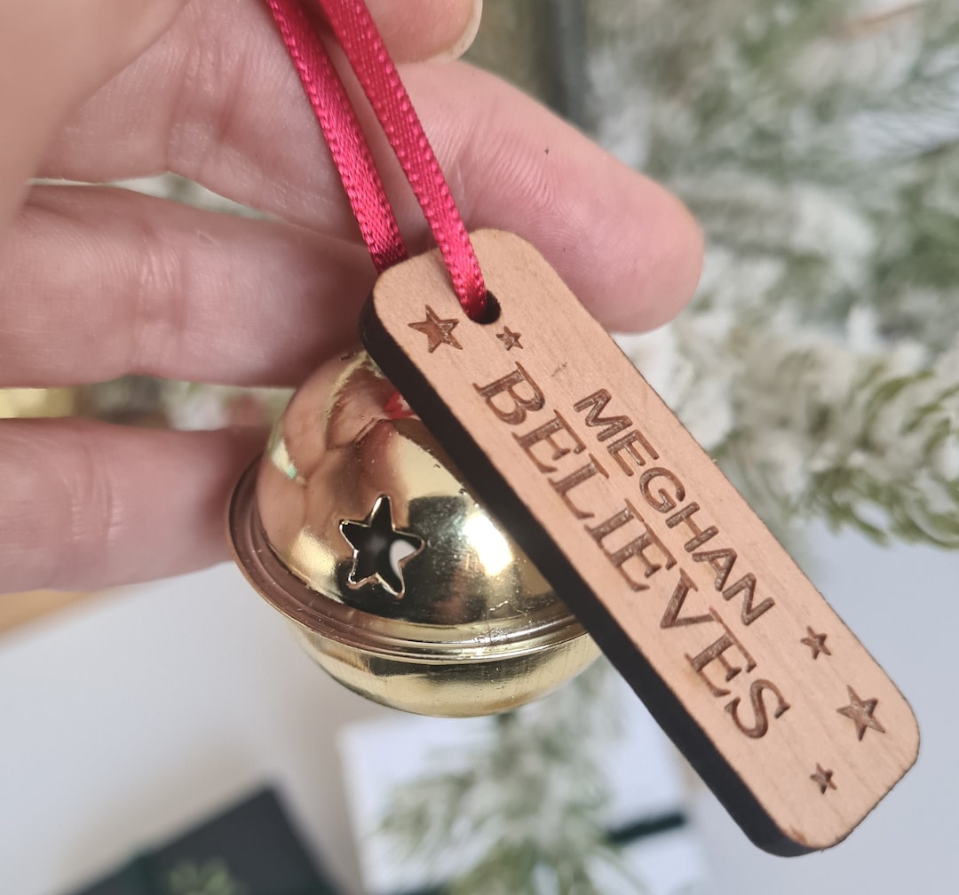 Personalised Believe Bell, Personalised Santa's Magic Bell, Christmas ...