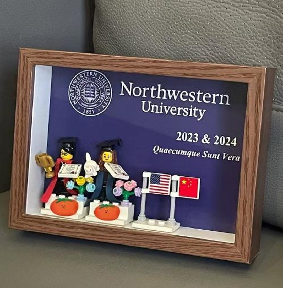 Personalised Graduate Engraved LEGO® Brick & Minifigure Student ...