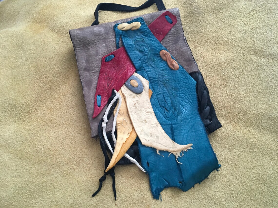 Bright Path This Wisdom Bag Features Multi Colored Leather - Etsy