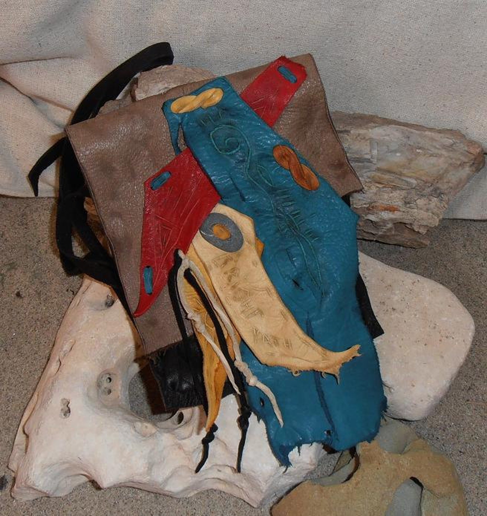 Bright Path This Wisdom Bag Features Multi Colored Leather - Etsy