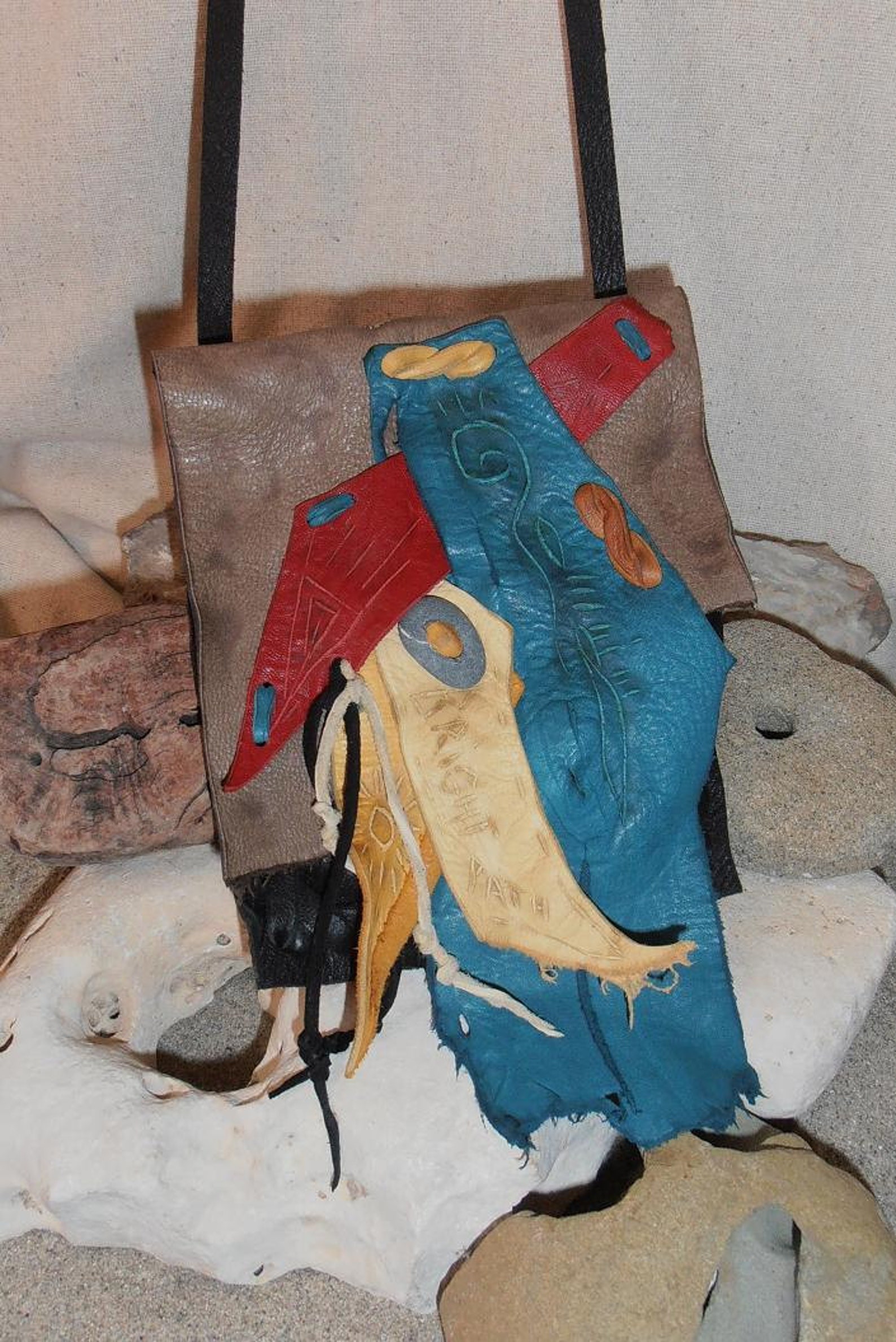 Bright Path This Wisdom Bag Features Multi Colored Leather - Etsy