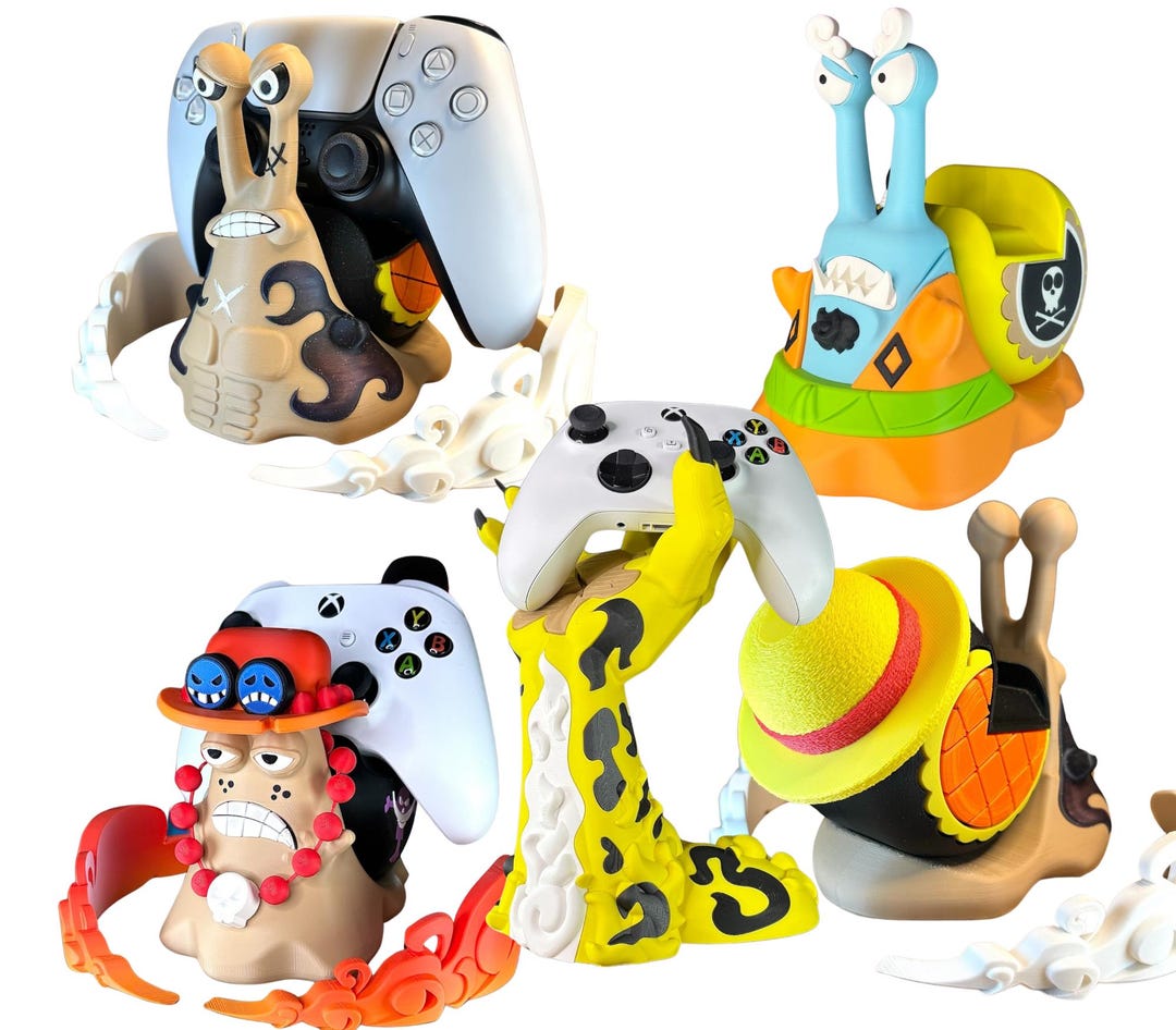 One Piece Controller Stand – Luffy, Ace, Jinbe, Rob Lucci | PS, Xbox ...