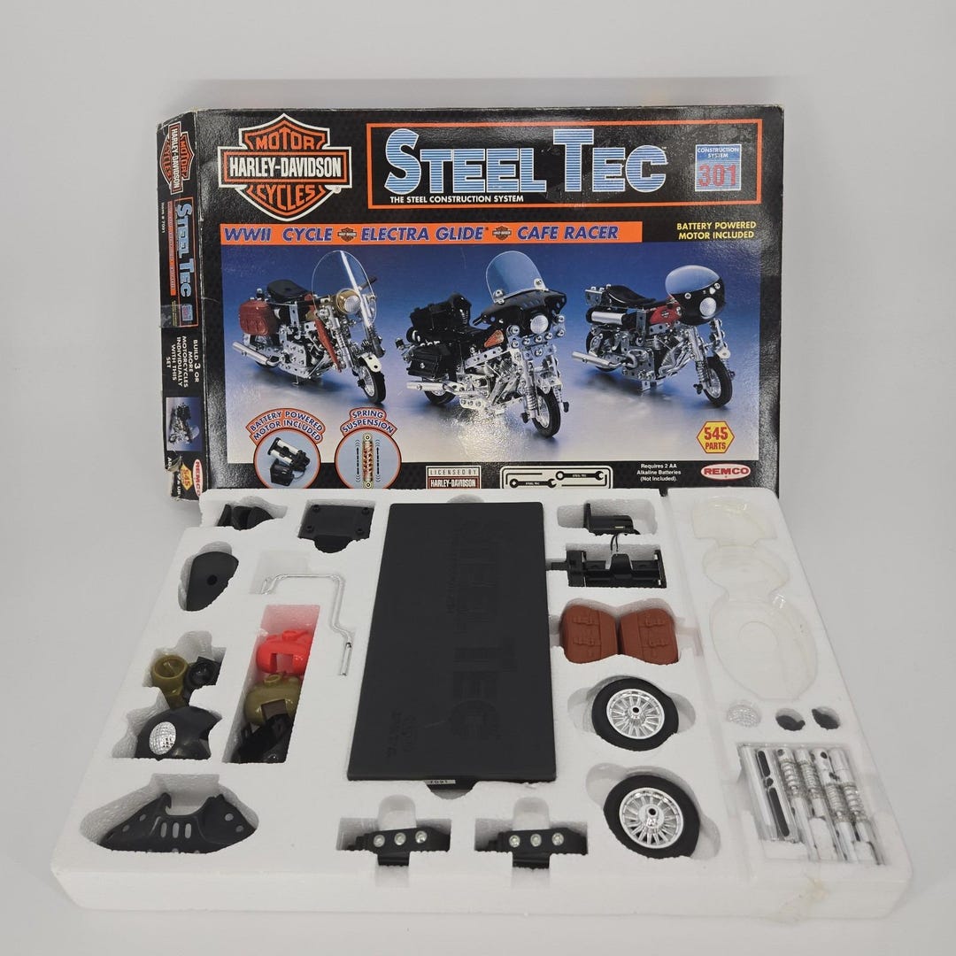 Vintage Remco Steel Tec Harley-davidson Construction System #301 7091 ...