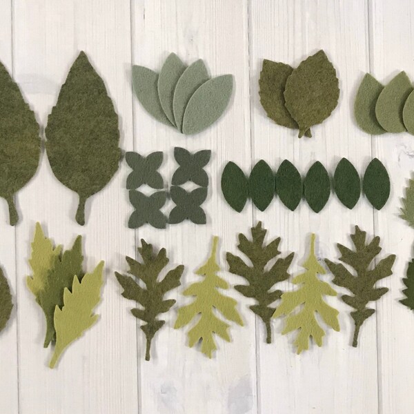 Felt Leaves - Etsy