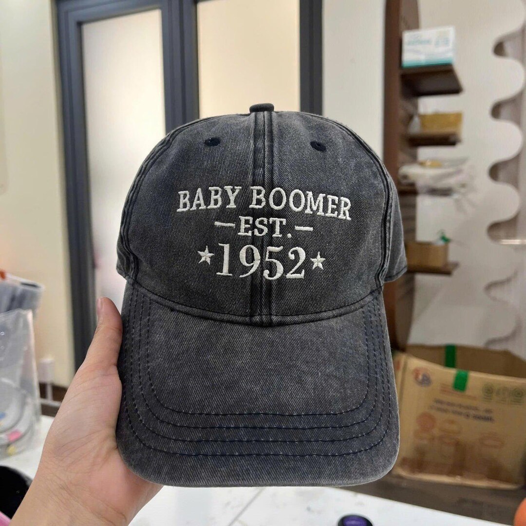 Embroidered Custom Year Baby Boomer Hat, Generation Baby Boomer Cap ...