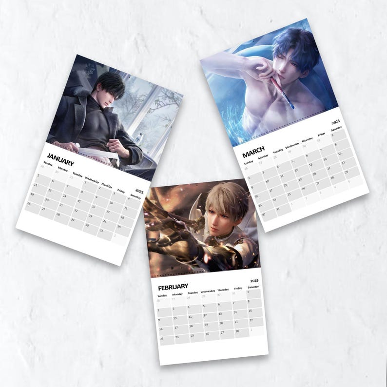 Love and Deepspace 2026 Wall Calendar Sylus Xavier Zayne Rafayel, New ...