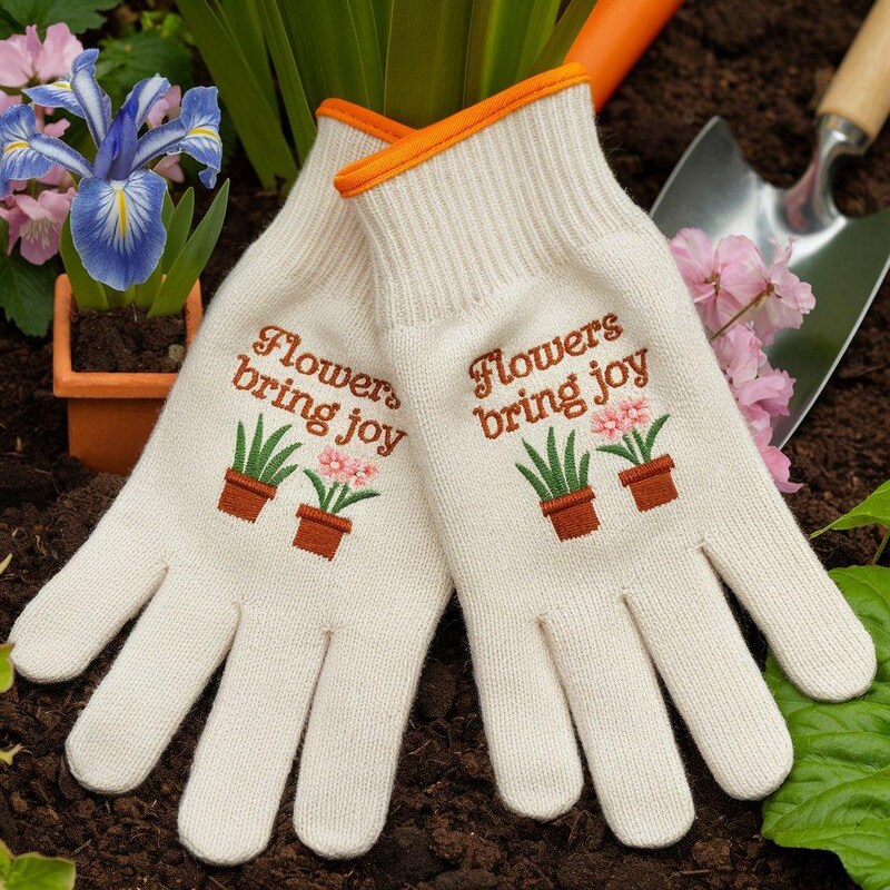 Embroidered Gloves - Etsy
