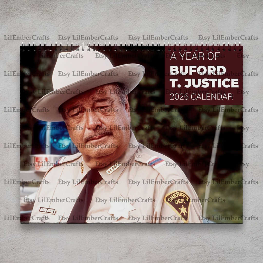 Sheriff Buford T. Justice Wall Calendar 2026, Smokey and the Bandit ...