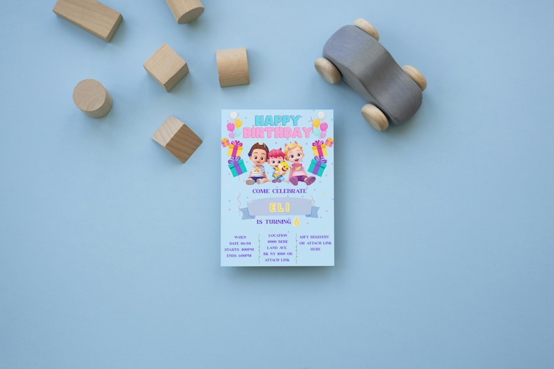 Bebefinn Birthday Invitation - Etsy