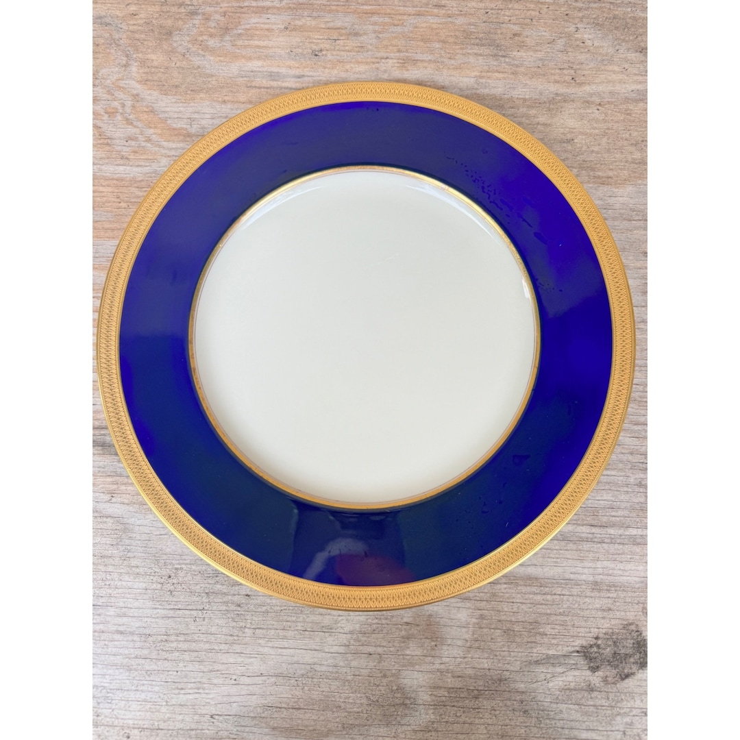 Antique Lenox Tiffany China Blue Gold 9 1/8" Luncheon Plate - Etsy