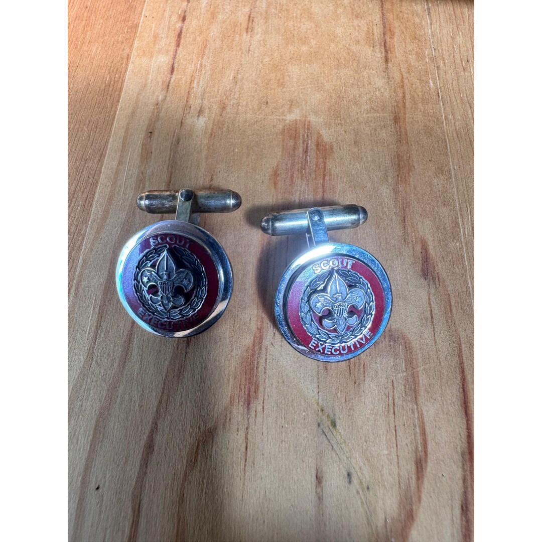 Boy Scouts of America Scout Executive Sterling Silver Cufflinks With ...