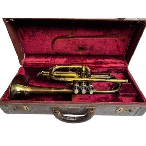 Vintage Pan American Cornet Trumpet 1950's With Original Case and ...