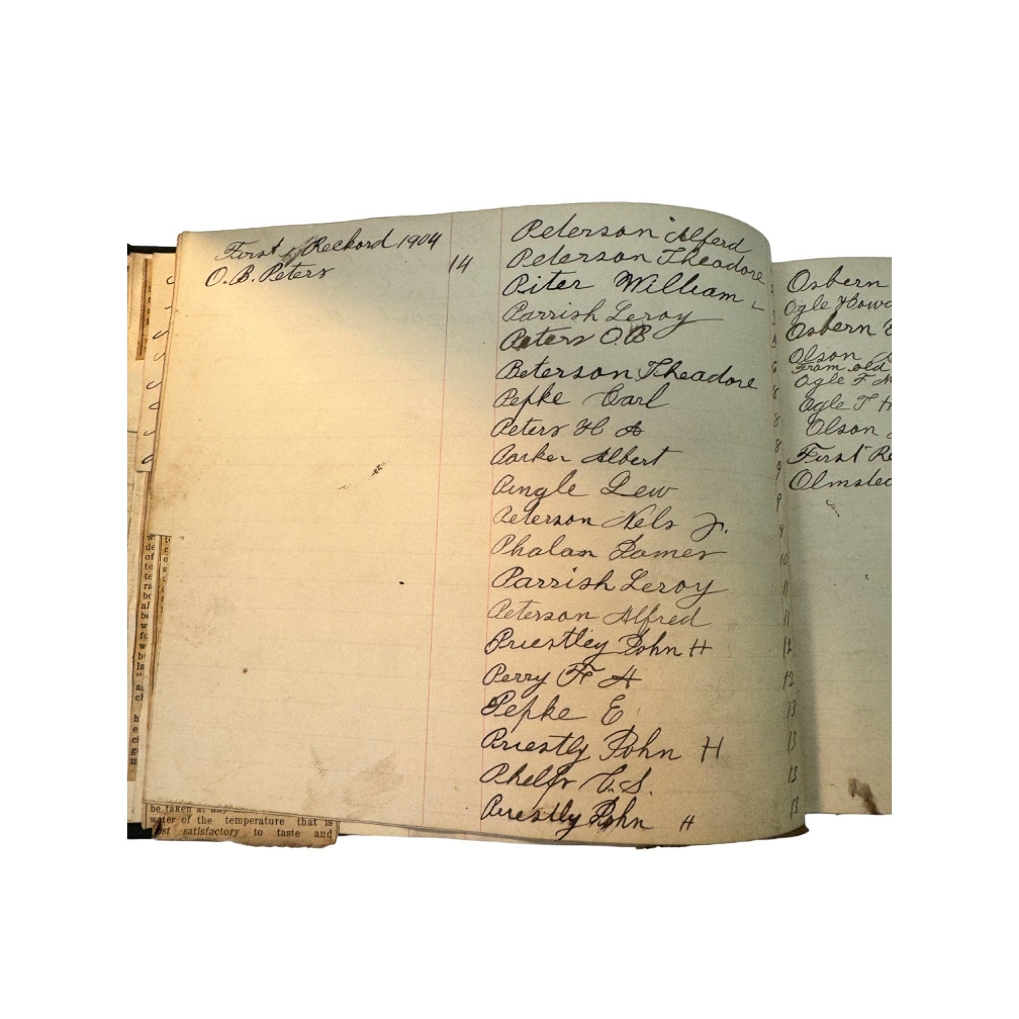 Antique Victorian Handwritten Early General Store Ledger 1899 1905 ...