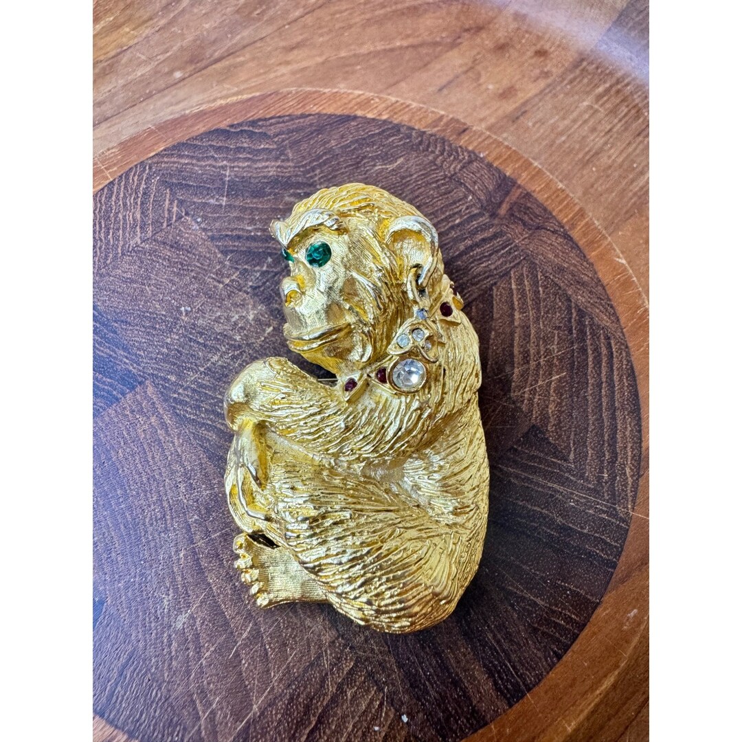 Vintage Replica Huge Monkey Ape Figural Mogul Vintage Brooch - Etsy