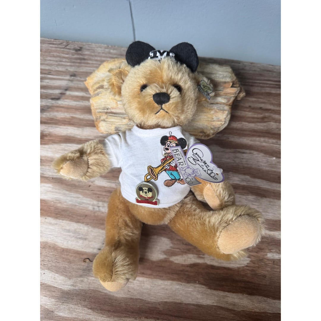 Annette Funicello Mousekebear Collectible Teddy Bear Band Horn Mickey ...