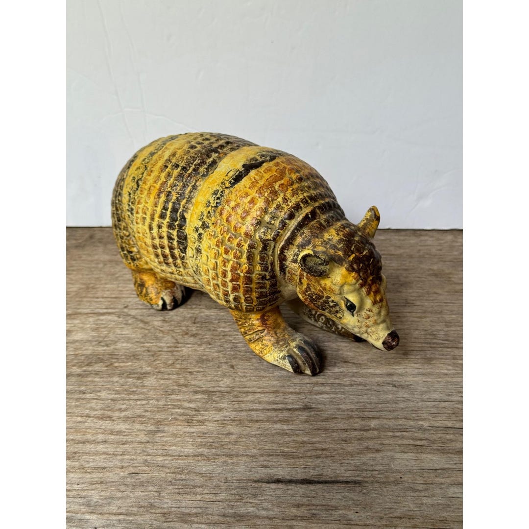 Vintage Ceramic Armadillo Figurine Made in Italy - Etsy