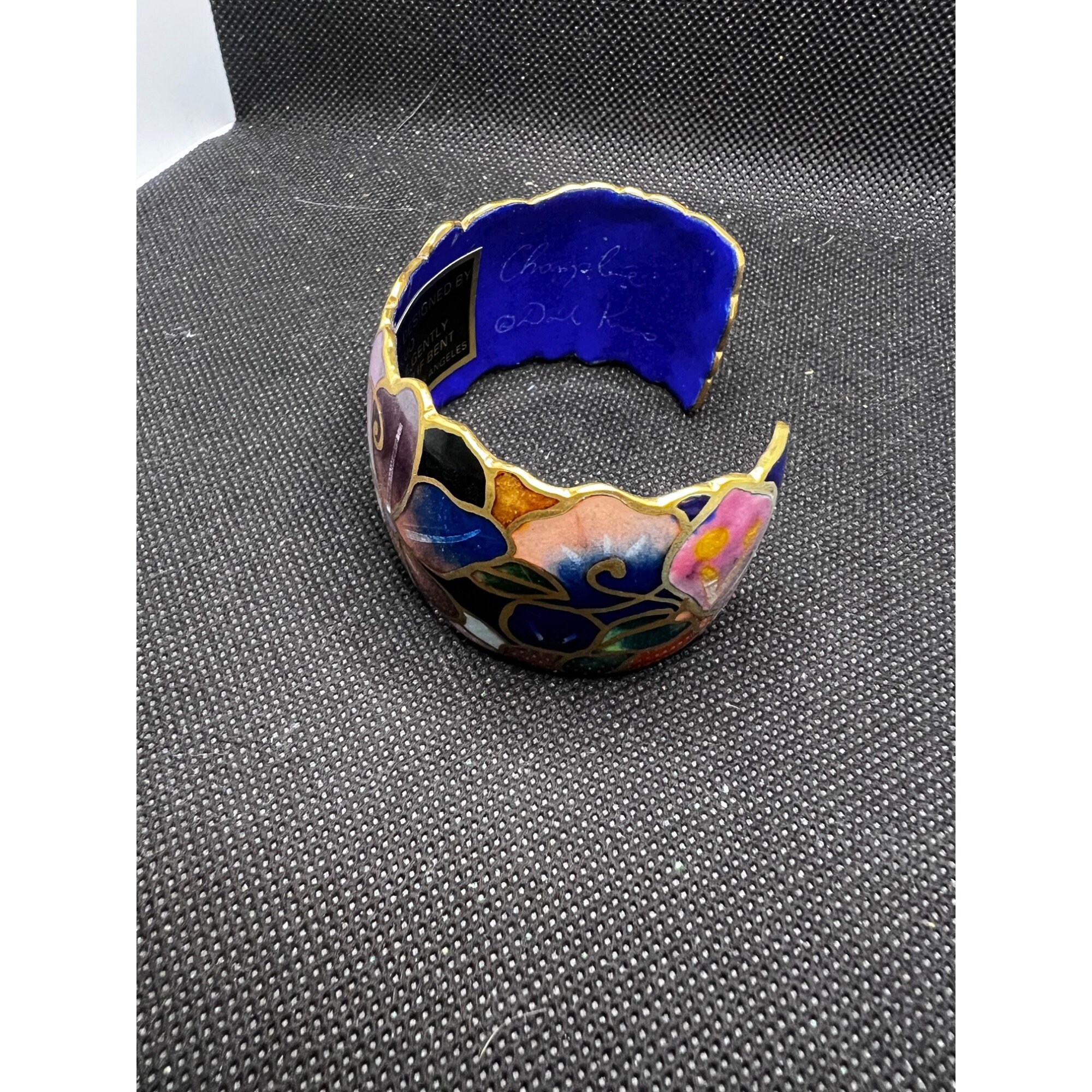 Vintage David Kuo Champleve Butterfly Enamel Cuff Bracelet - Etsy