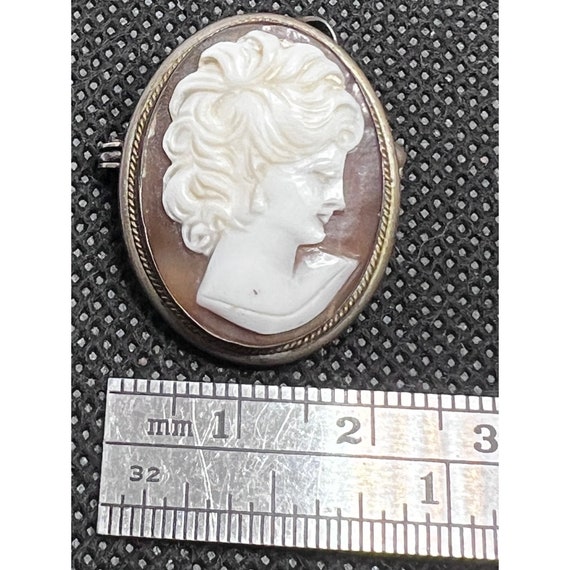 Antique Victorian 800 Silver Fine Carved Cameo Brooch… - Gem