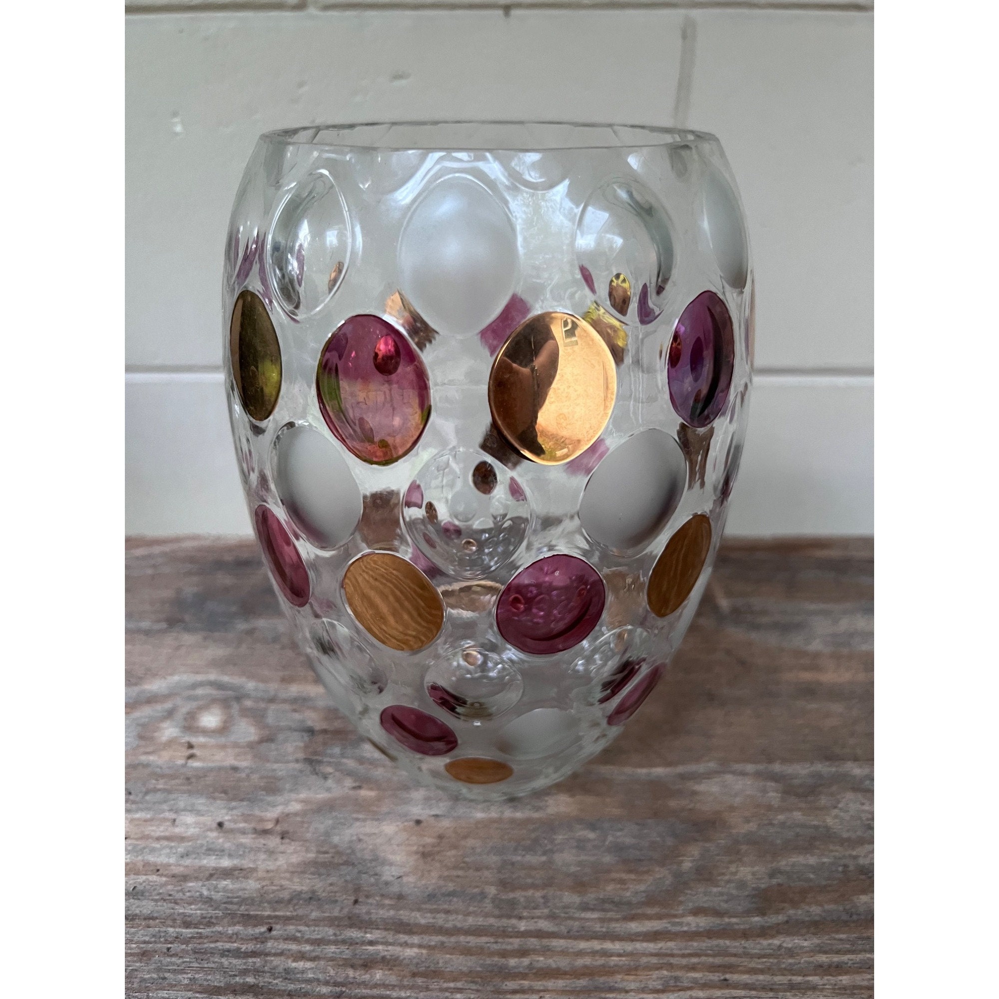 Vintage Nemo Borske Sklo Max Kannegiesser Czech Optical Dot Glass Ball ...