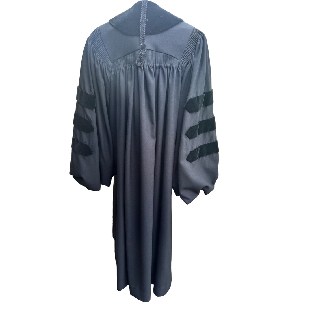 Vintage Anglican Black Gabardine Clergy Robe Vestment by Murphy Robes ...