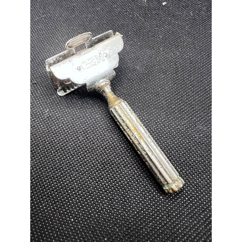 Antique GEM Safety Razor 1912 Style Brooklyn NY USA Single Edge Blade ...