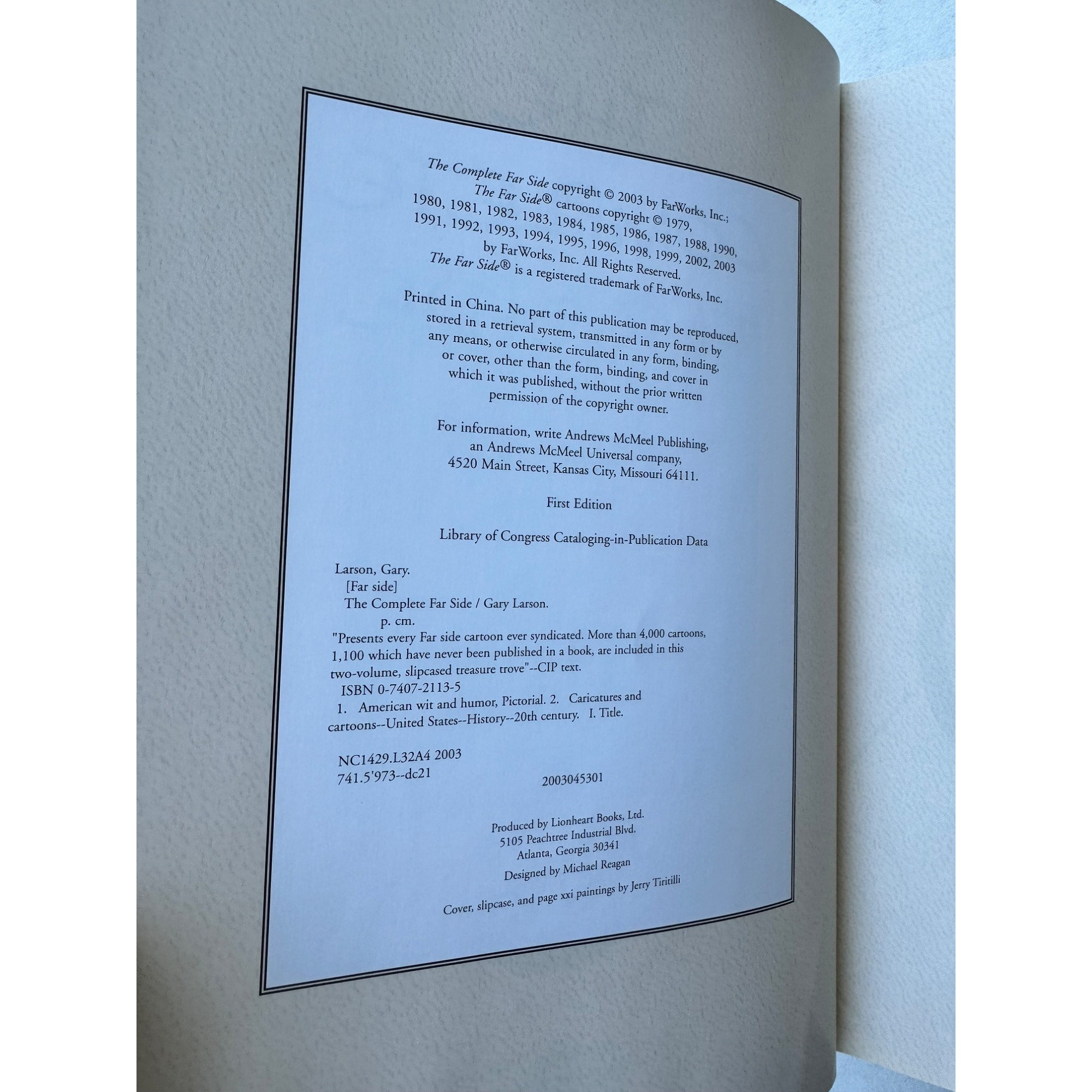 The Complete Far Side by Gary Larson 2 Volume Book Set - Etsy