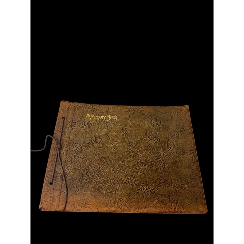 Antique Book 1924 Unused Leather Memory Book Photo Album Photography ...