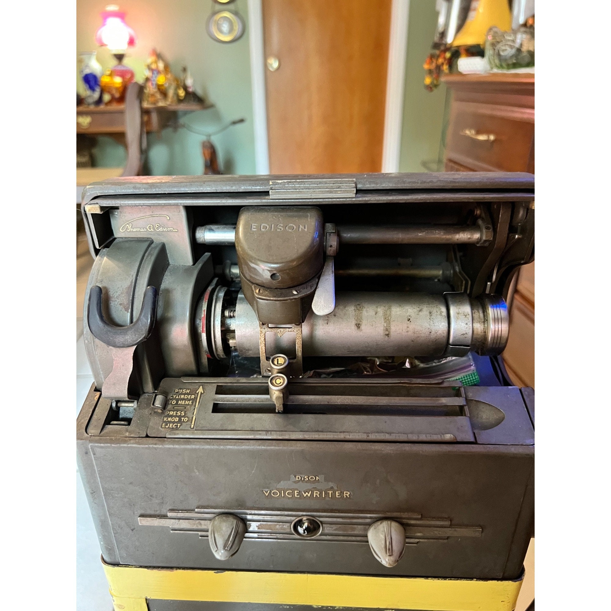 1930's Thomas A. Edison "ediphone" Dictaphone Voice Writer Machine - Etsy