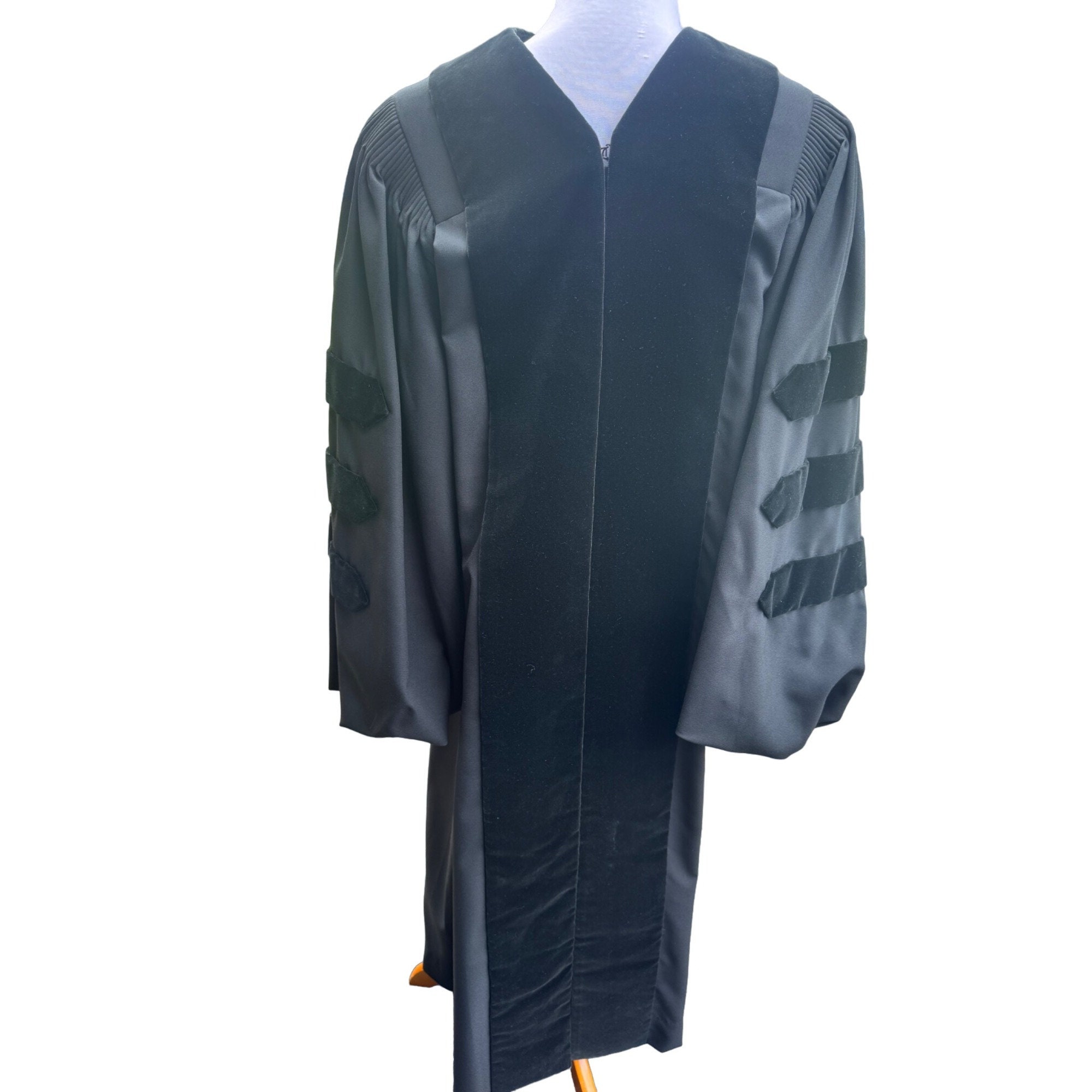 Vintage Anglican Black Gabardine Clergy Robe Vestment by Murphy Robes ...