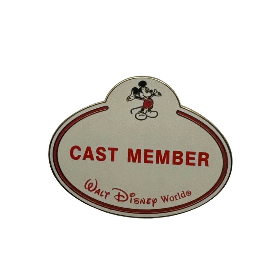 Walt Disney World Cast Member Exclusive Name Tag Pin Mickey 2004 - Etsy
