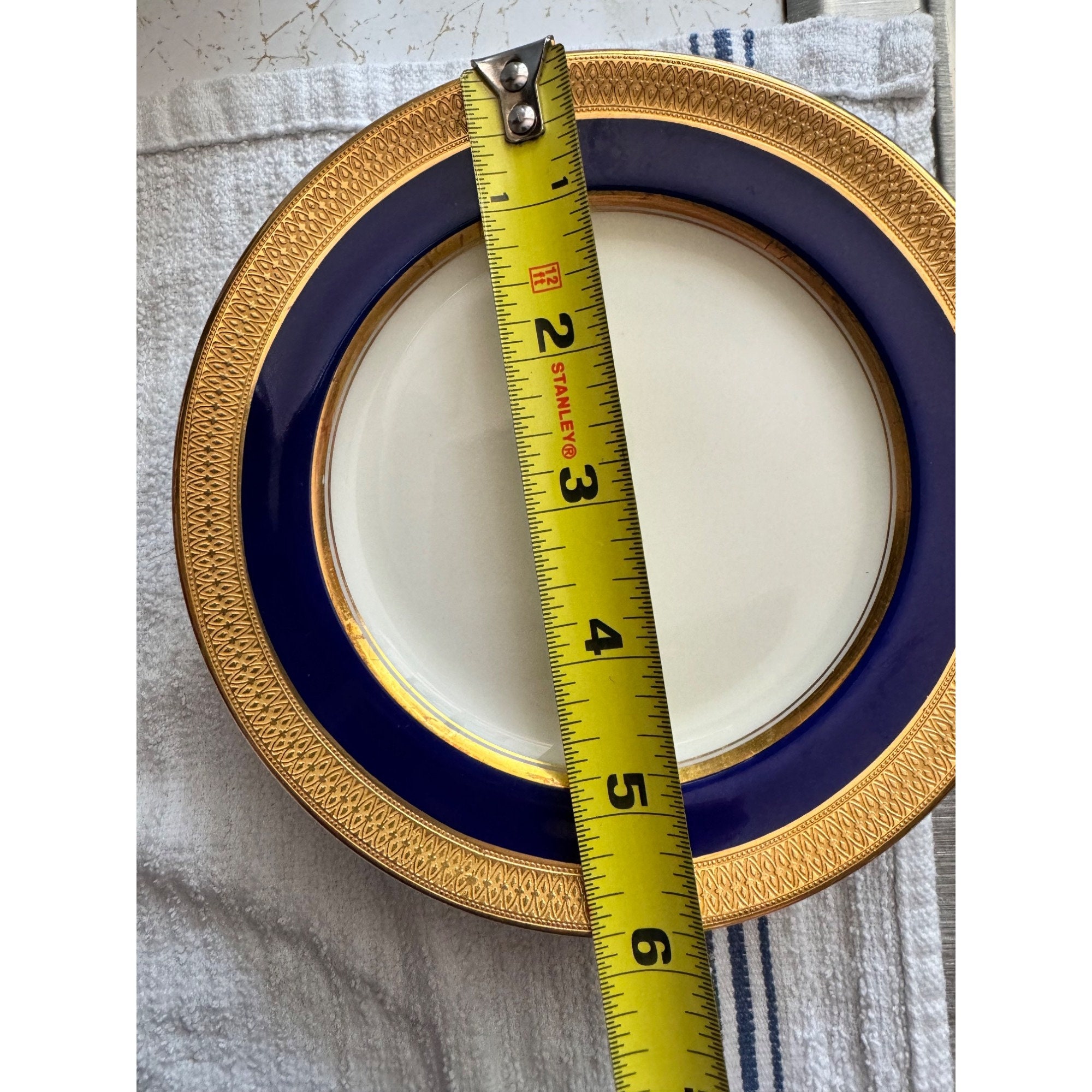 Antique Lenox Tiffany China Blue Gold Dessert Plate 5 5/8 - Etsy