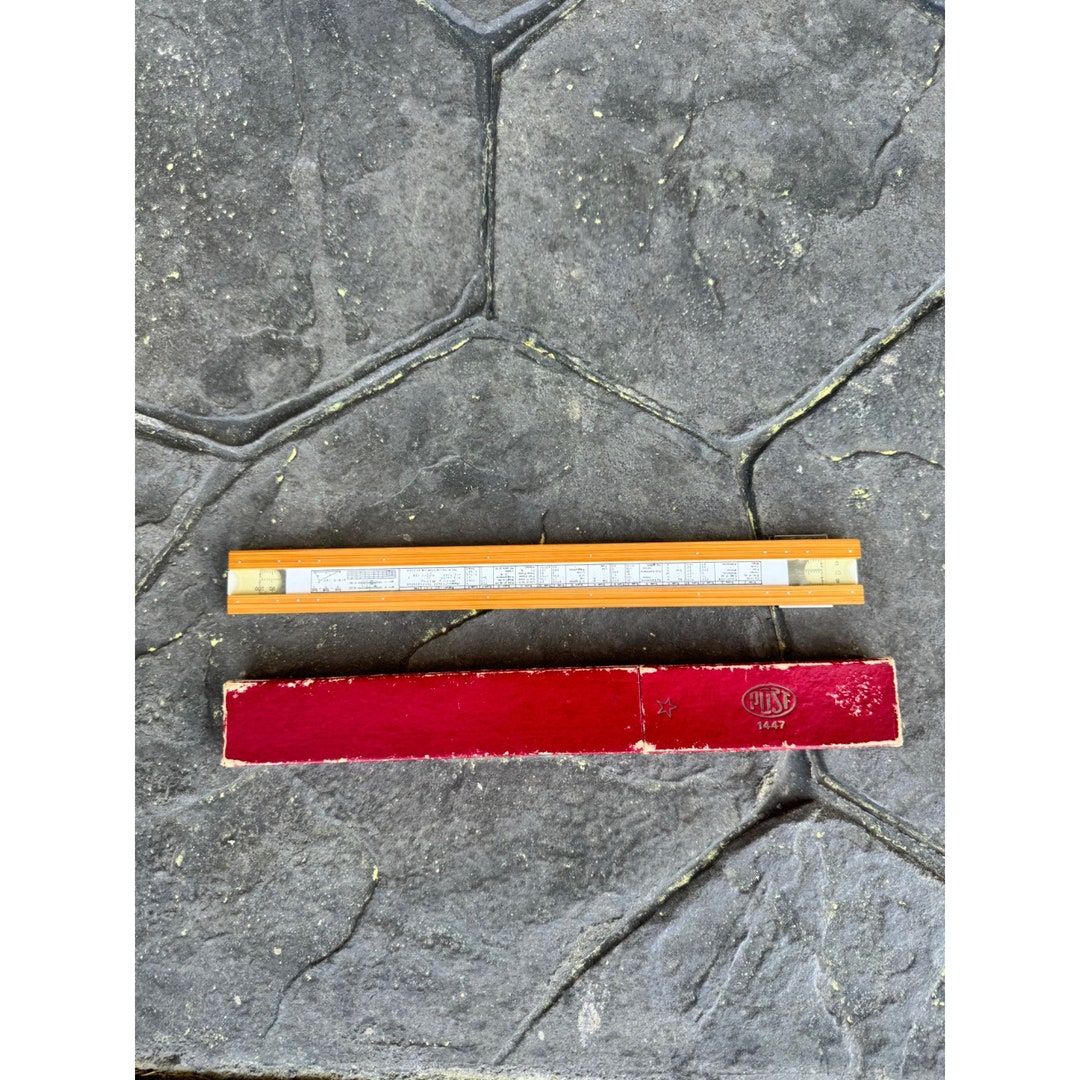 Vintage Frederick Post CO. 1447 Bamboo Slide Rule Hemmi Japanese ...