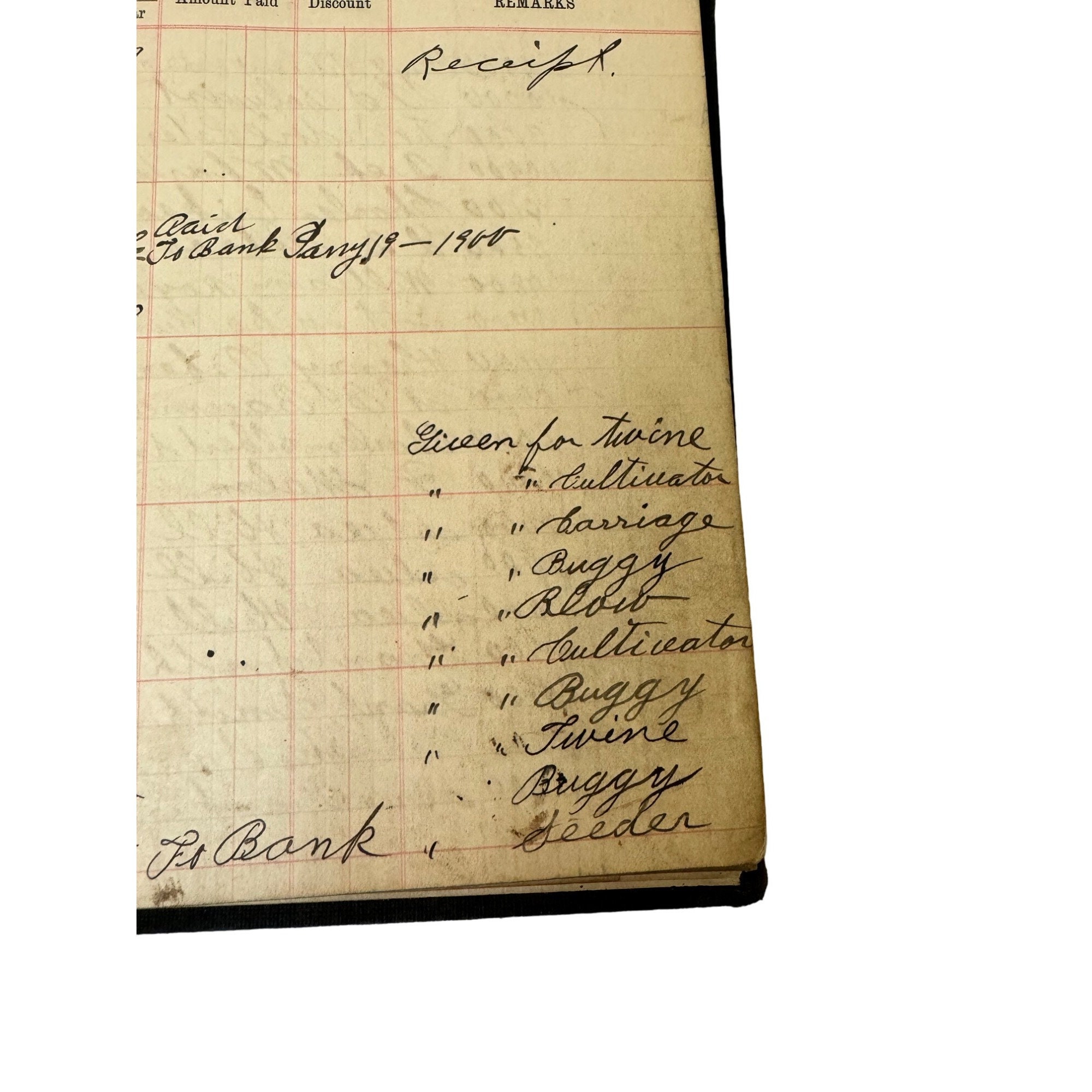 Antique Victorian Handwritten Early General Store Ledger 1899 1905 ...