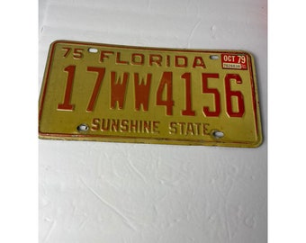 Vintage Original 1980s Florida License Plate in Excellent - Etsy