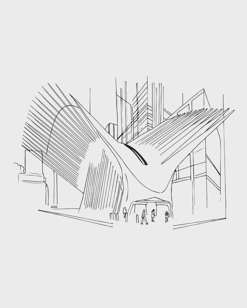Oculus NYC Print, Oculus Fidi Poster Print, Minimalist New York Print ...